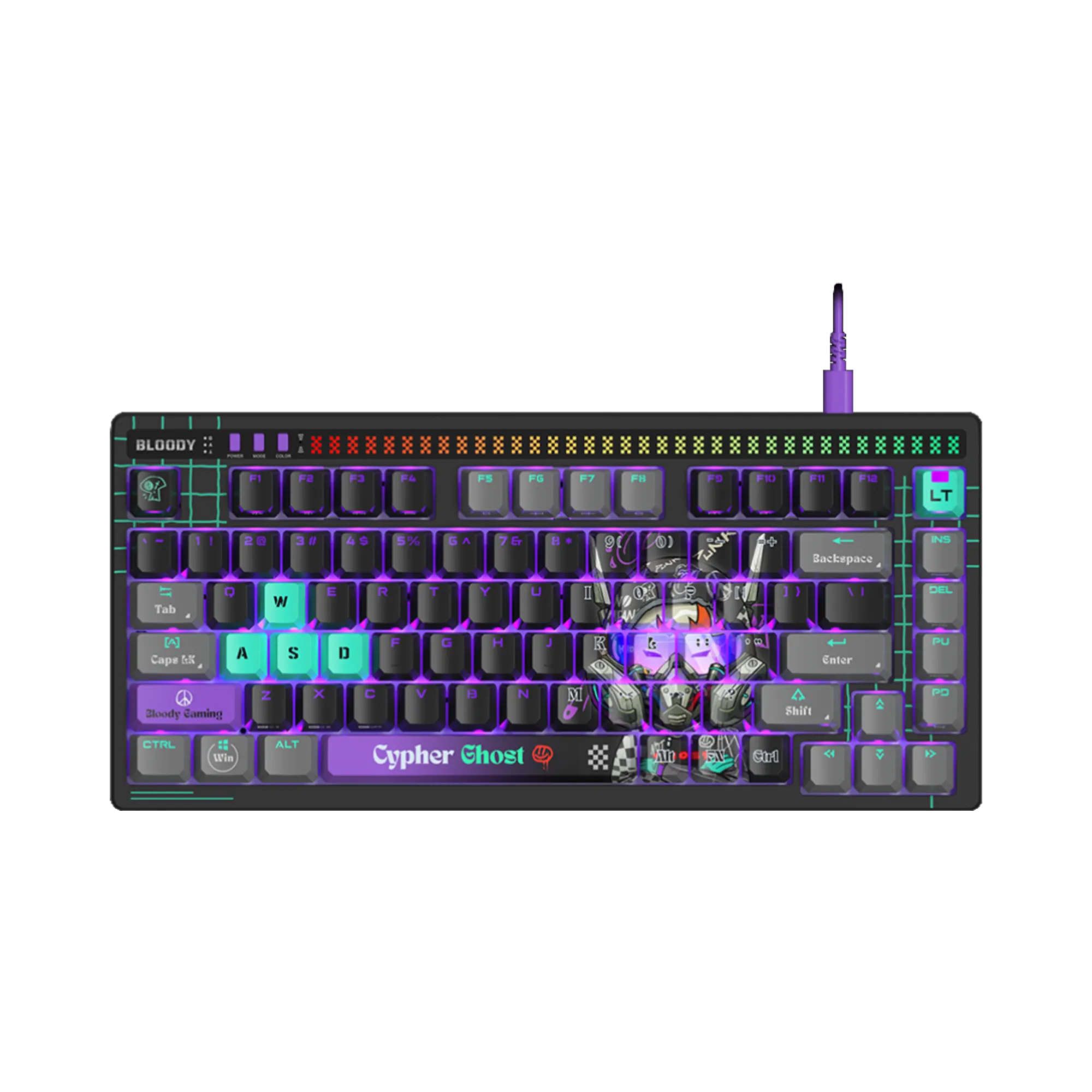 A4Tech Bloody AT75 RGB Wired Mechanical Gaming Keyboard Price In Bangladesh