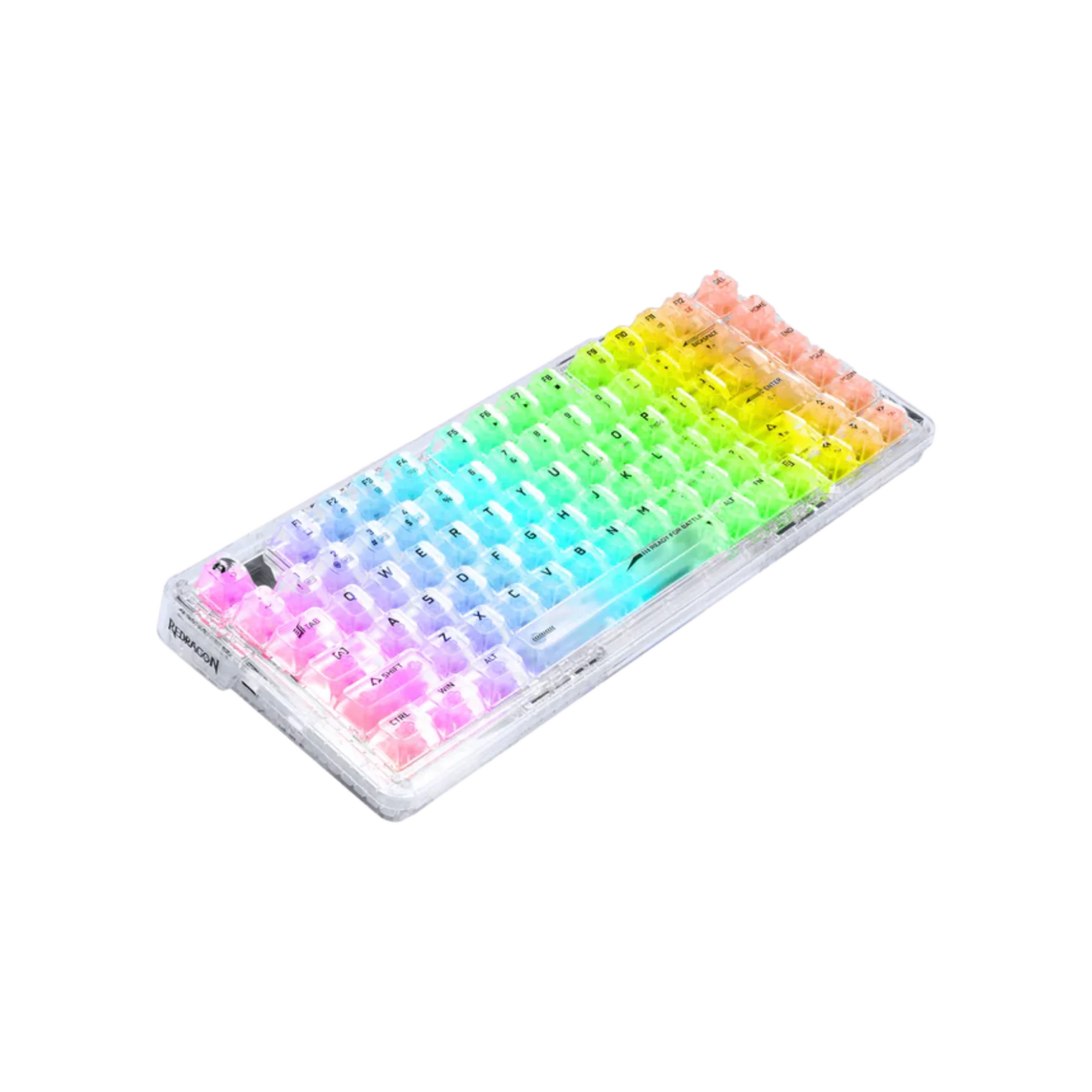 Redragon K649 Elf Pro Transparent RGB Tri-Mode Mechanical Gaming ...